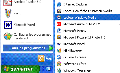 Encodage de MP3 avec Media Player 10 (Windows XP)